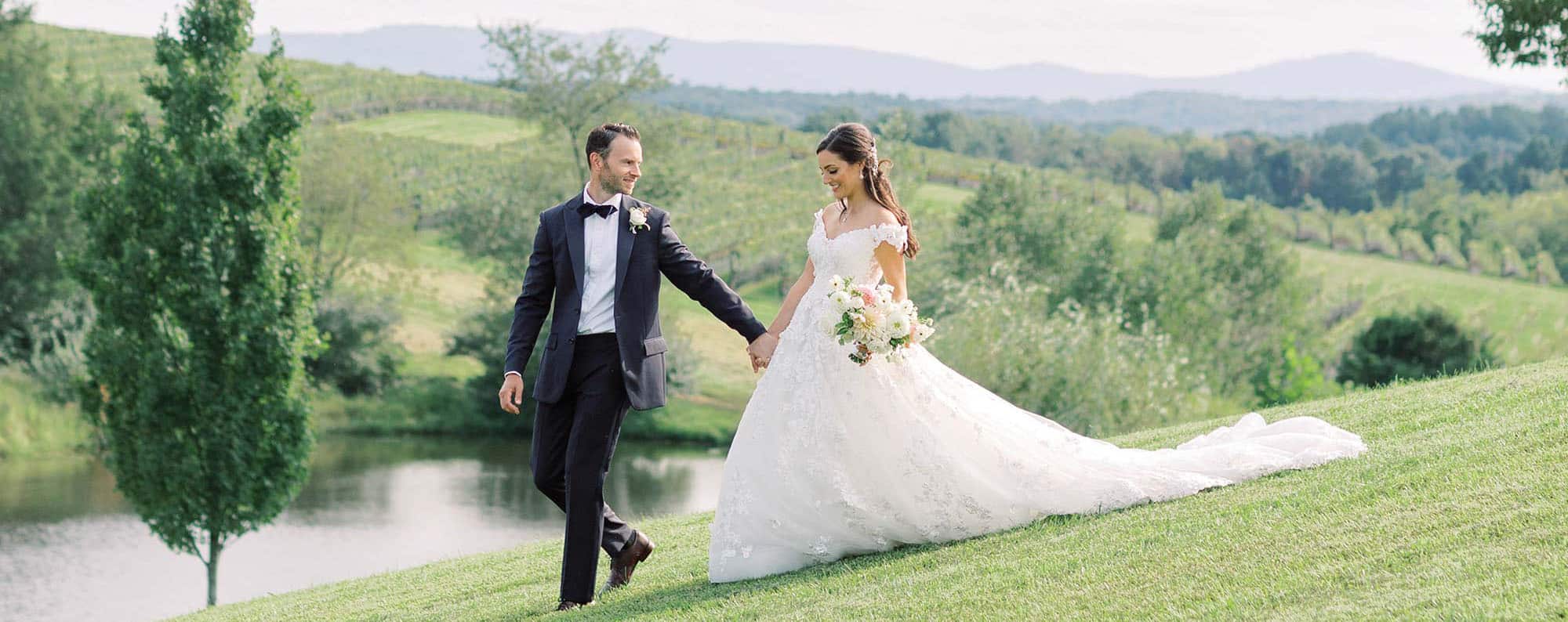 Colin & Sarah's Mountainside Vineyard Wedding - Wine and Country Weddings
